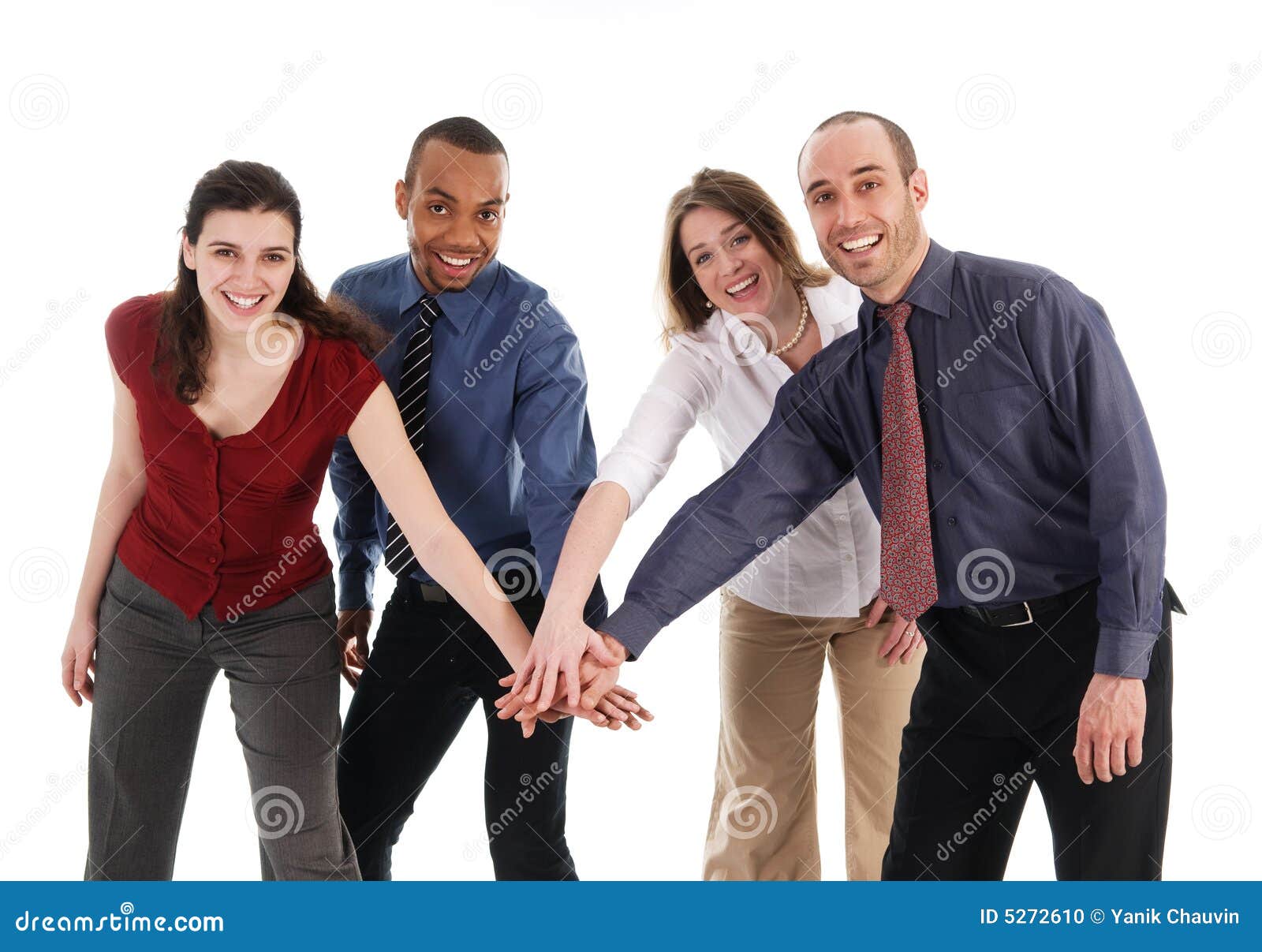 Trabalhos de equipa foto de stock. Imagem de branco, fêmea - 5272610