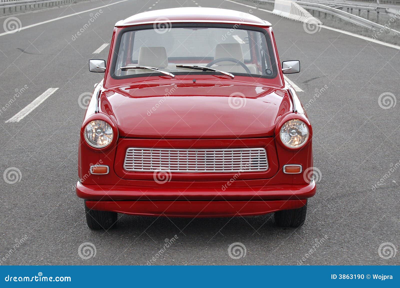 Trabant on a highway stock photo. Image of automobile - 3863190