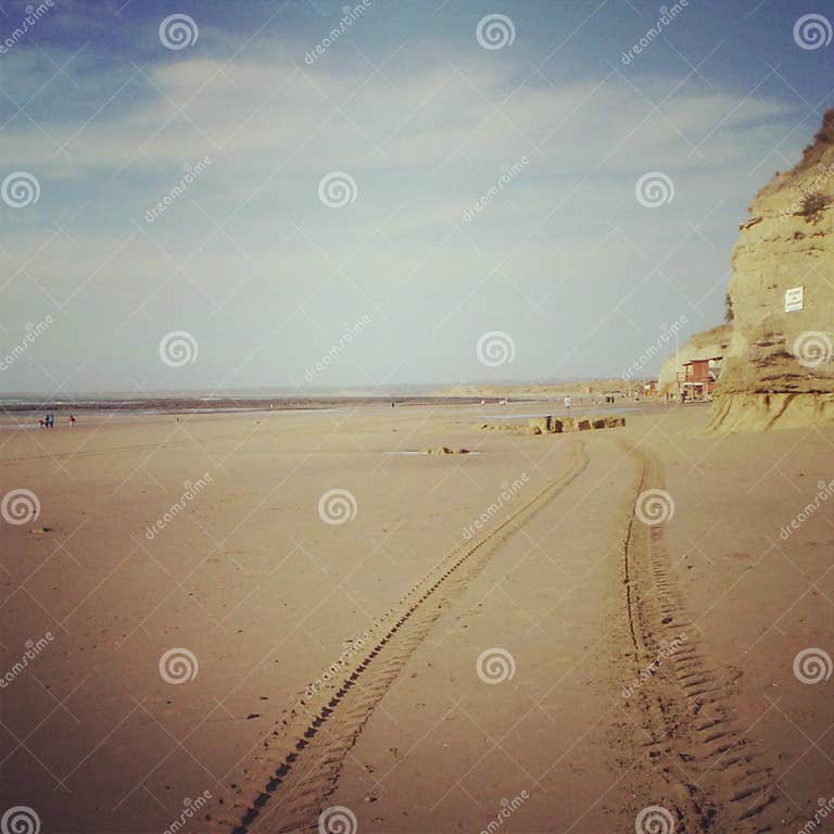 Trace stock photo. Image of trace, beach, footprint, landscape - 49593988