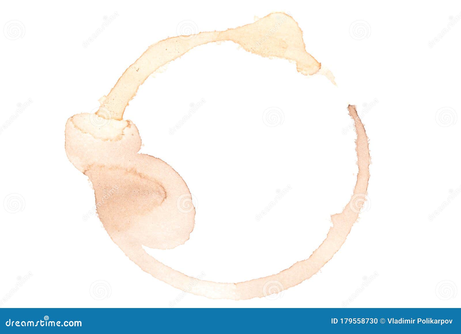 Trace from Coffee Isolated on White Stock Photo - Image of splash ...