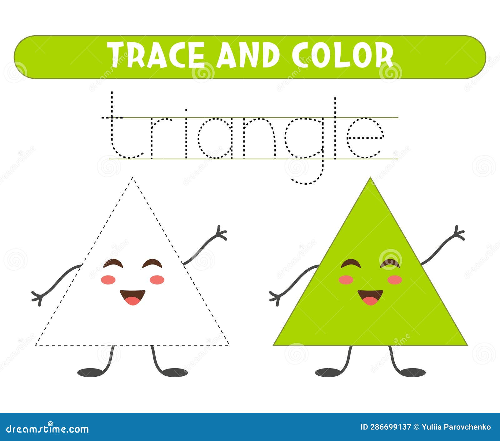 Triangle. Basic Geometric Shapes. Elements For Children. Learn Shapes ...