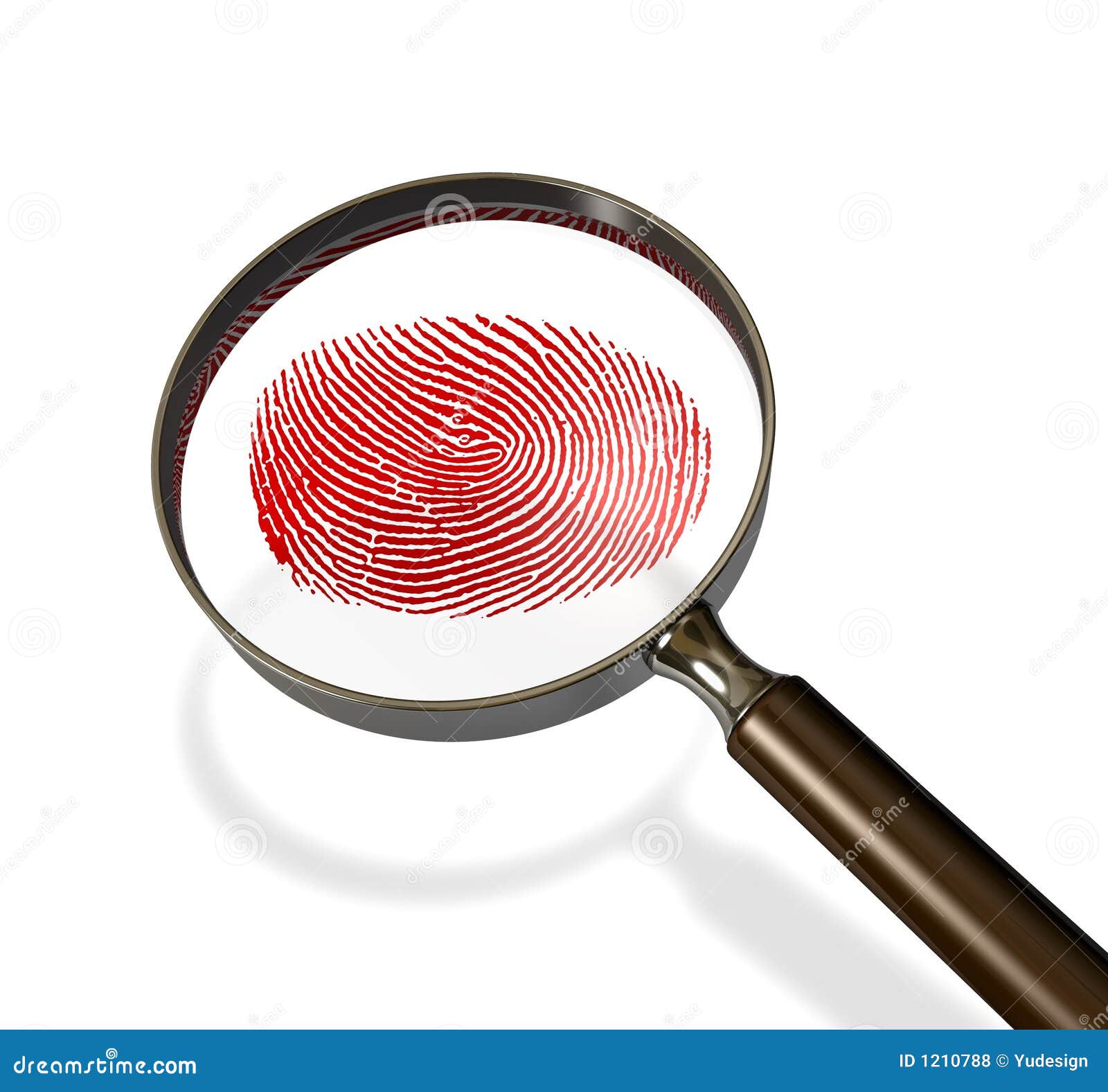Trace of crime stock illustration. Illustration of magnifier - 1210788