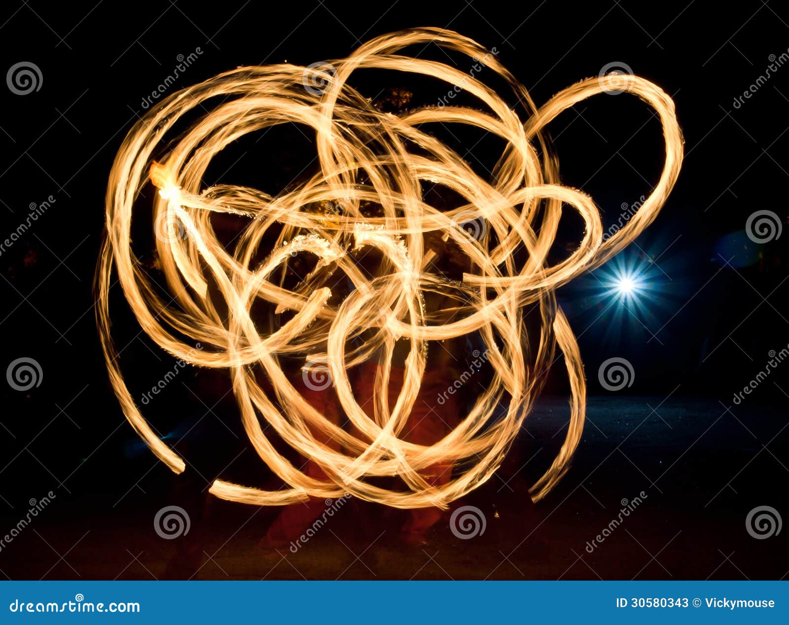 Trace of Fire in the Darkness Stock Image - Image of perfomance, trace ...