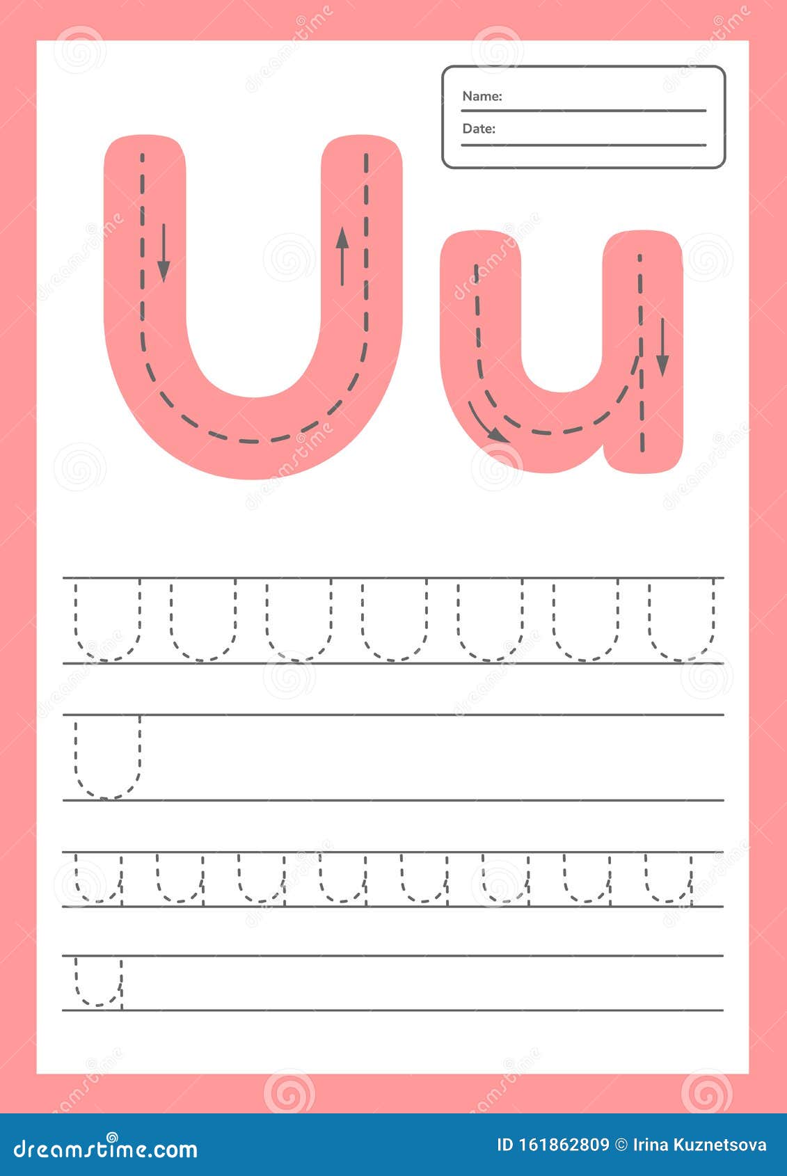 Trace Letters. Writing Practice. Tracing Worksheet For Kids. Learn ...
