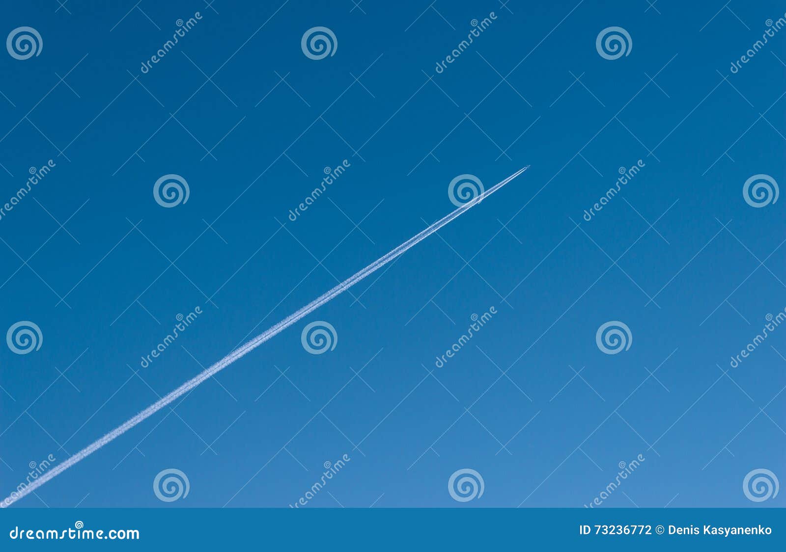 The trace of the plane stock photo. Image of journey - 73236772