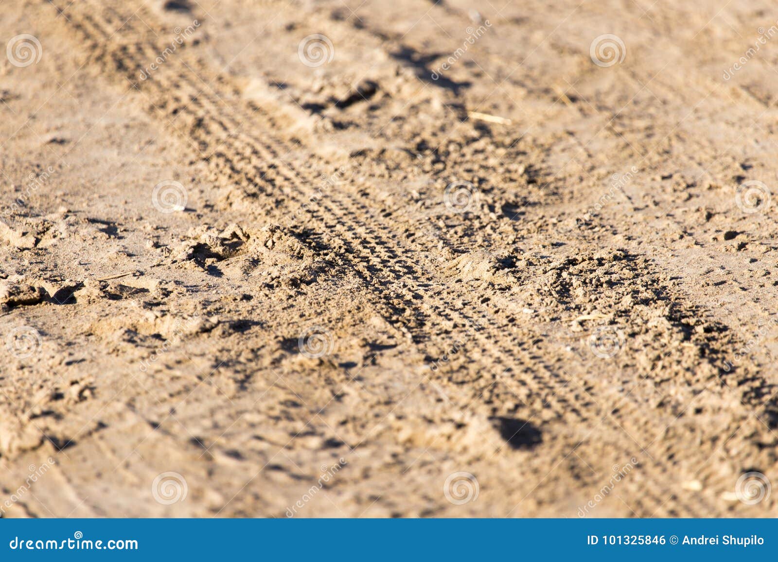 Trace of the tire tread stock photo. Image of construction - 101325846