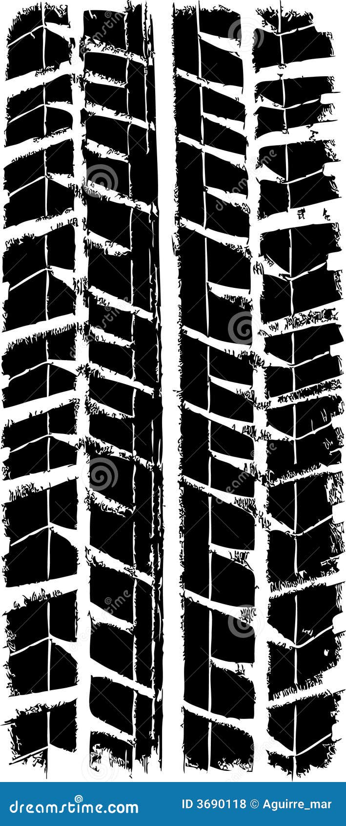 Trace tyre stock vector. Illustration of vector, road - 3690118