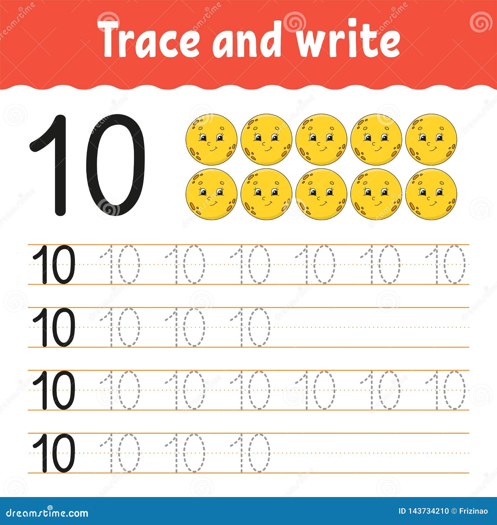 Trace and Write. Handwriting Practice. Learning Numbers for Kids ... Trace and Write. Handwriting Practice. Learning Numbers for Kids ...