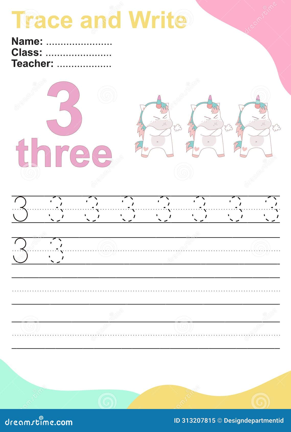 403 Trace and Write stock vector. Illustration of educational - 313207815