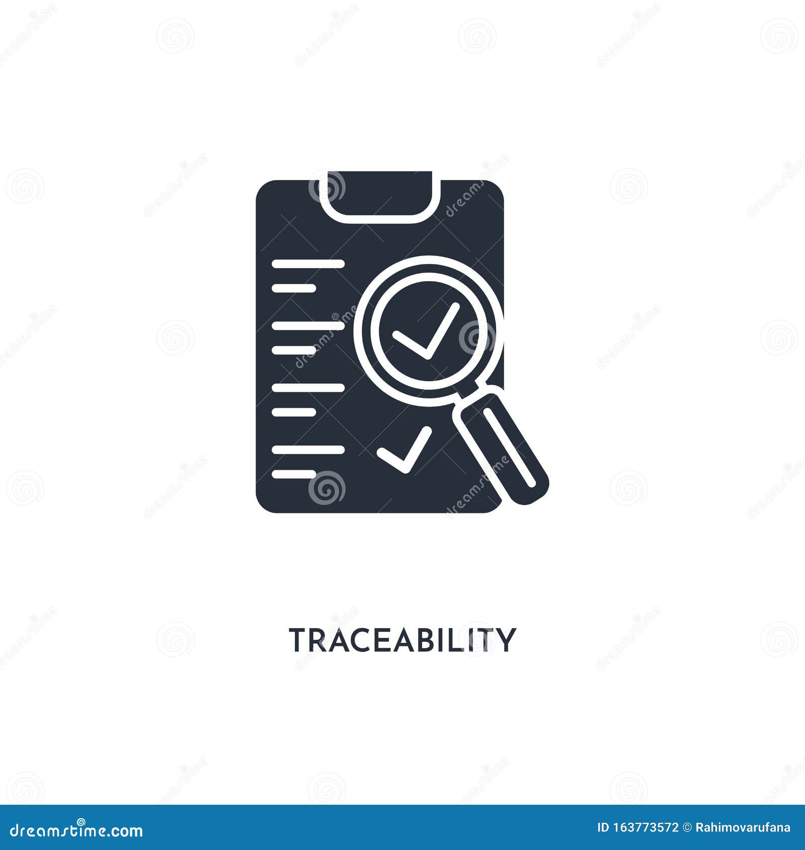 Traceability Icon. Simple Element Illustration. Isolated Trendy Filled ...