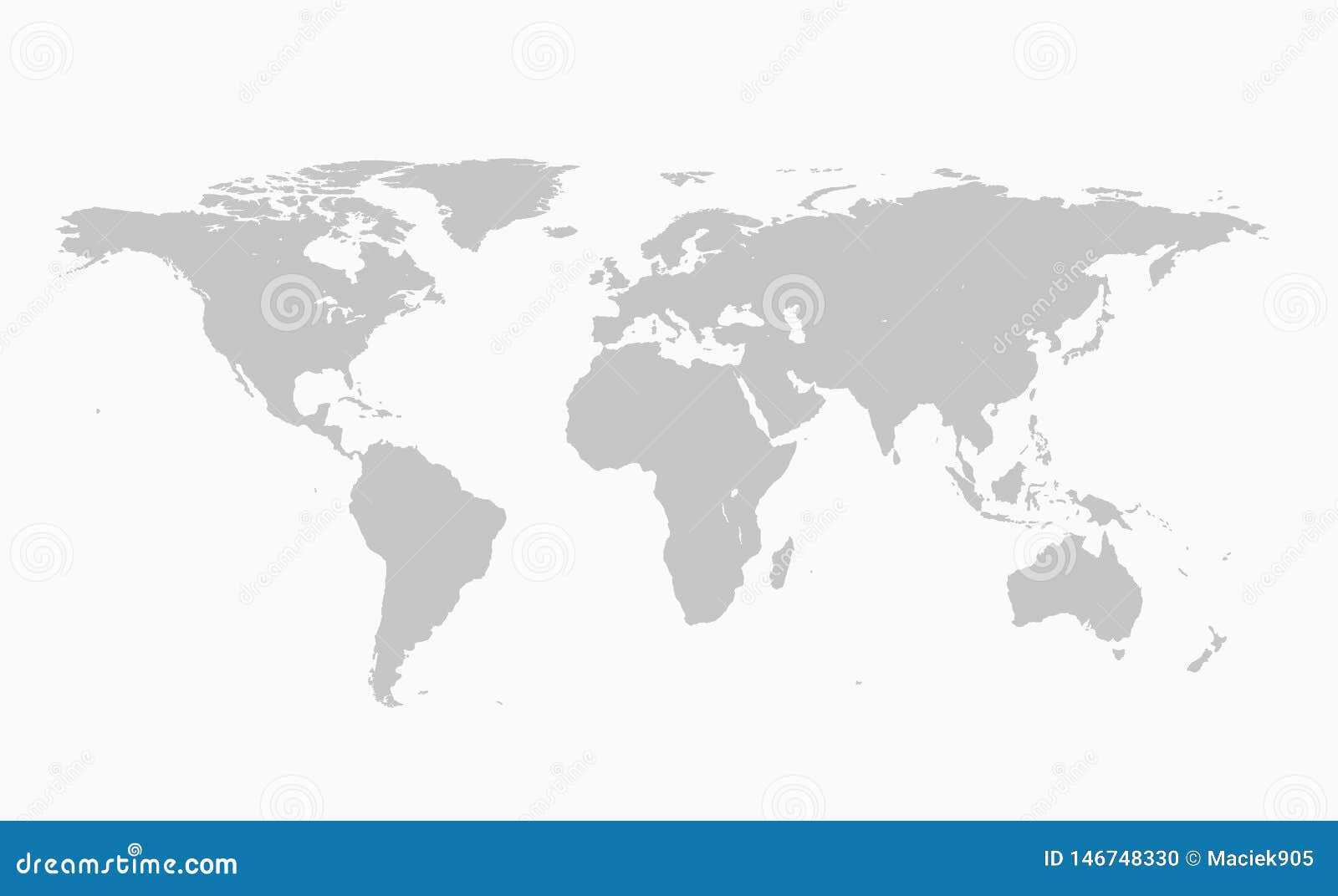 Vector World Map. Very High Detail Illustration Stock Vector ...