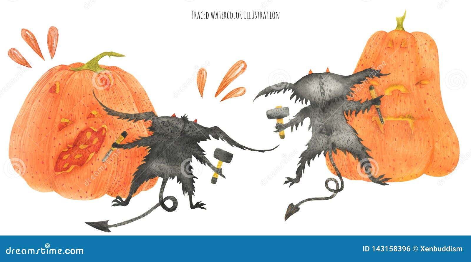 Dancing Devils Illustration, Stick Figure Dancers Isolated Icons, Funny ...