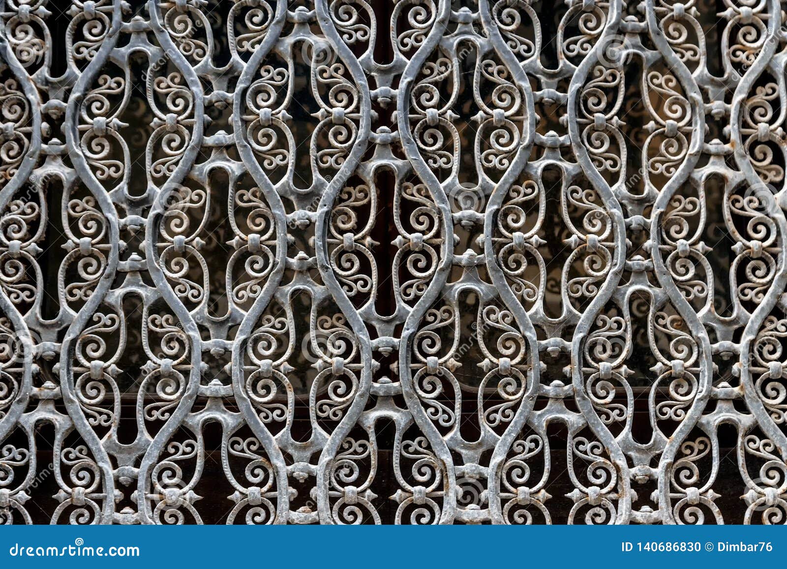 Tracery Iron Lattice. Background Old Iron Lattice Stock Photo - Image ...