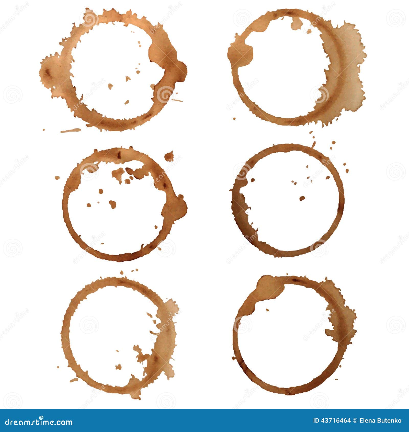 Traces coffee stock vector. Illustration of sticker, spilled - 43716464