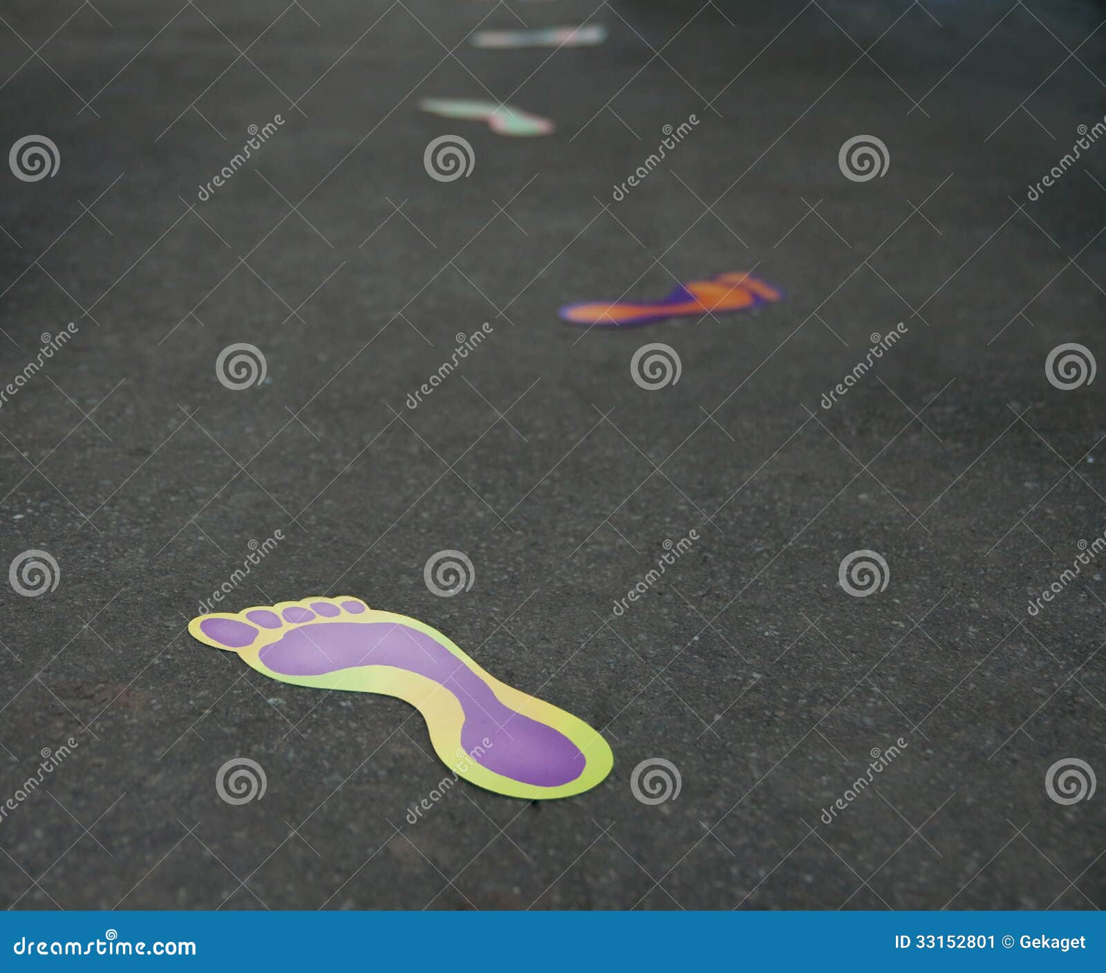 Traces of the Feet on the Ground Stock Image - Image of mark, abstract ...