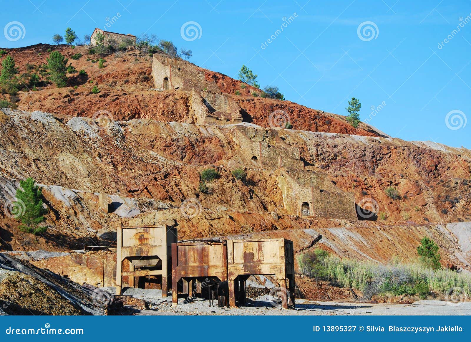 Traces Historic Mining in Spain Stock Image - Image of ecology, creek ...