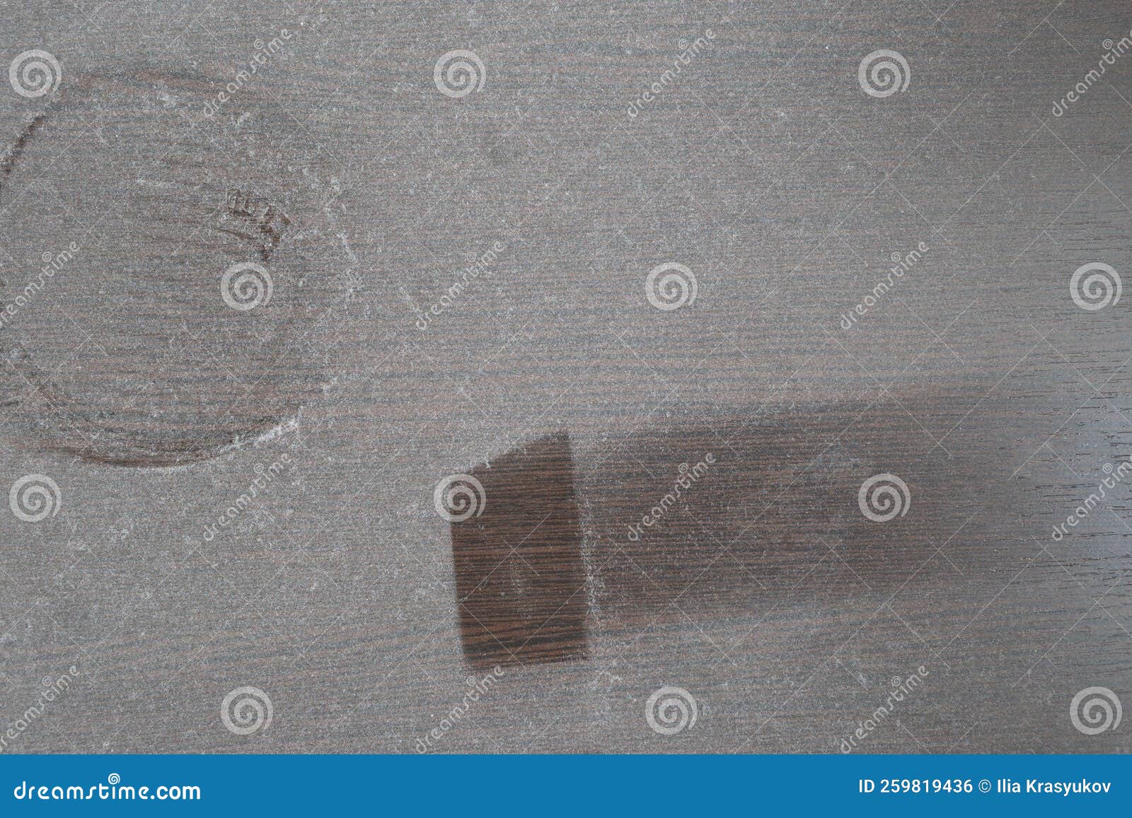 Traces of Objects on a Dusty Shelf. Haven T Been Cleaned in a Long Time ...