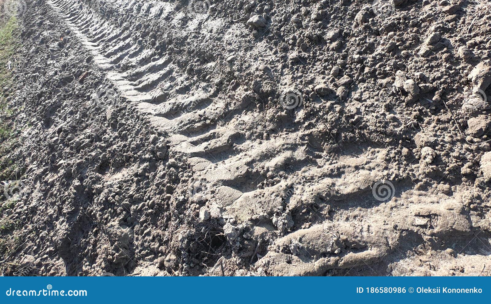 Traces of Transport on the Soil. Background Stock Photo - Image of ...