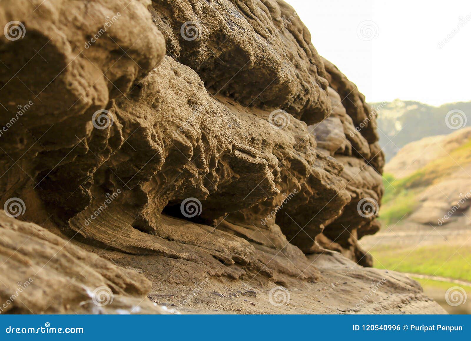 Traces of Water Eroded Rocks. Stock Photo - Image of natan, hole: 120540996