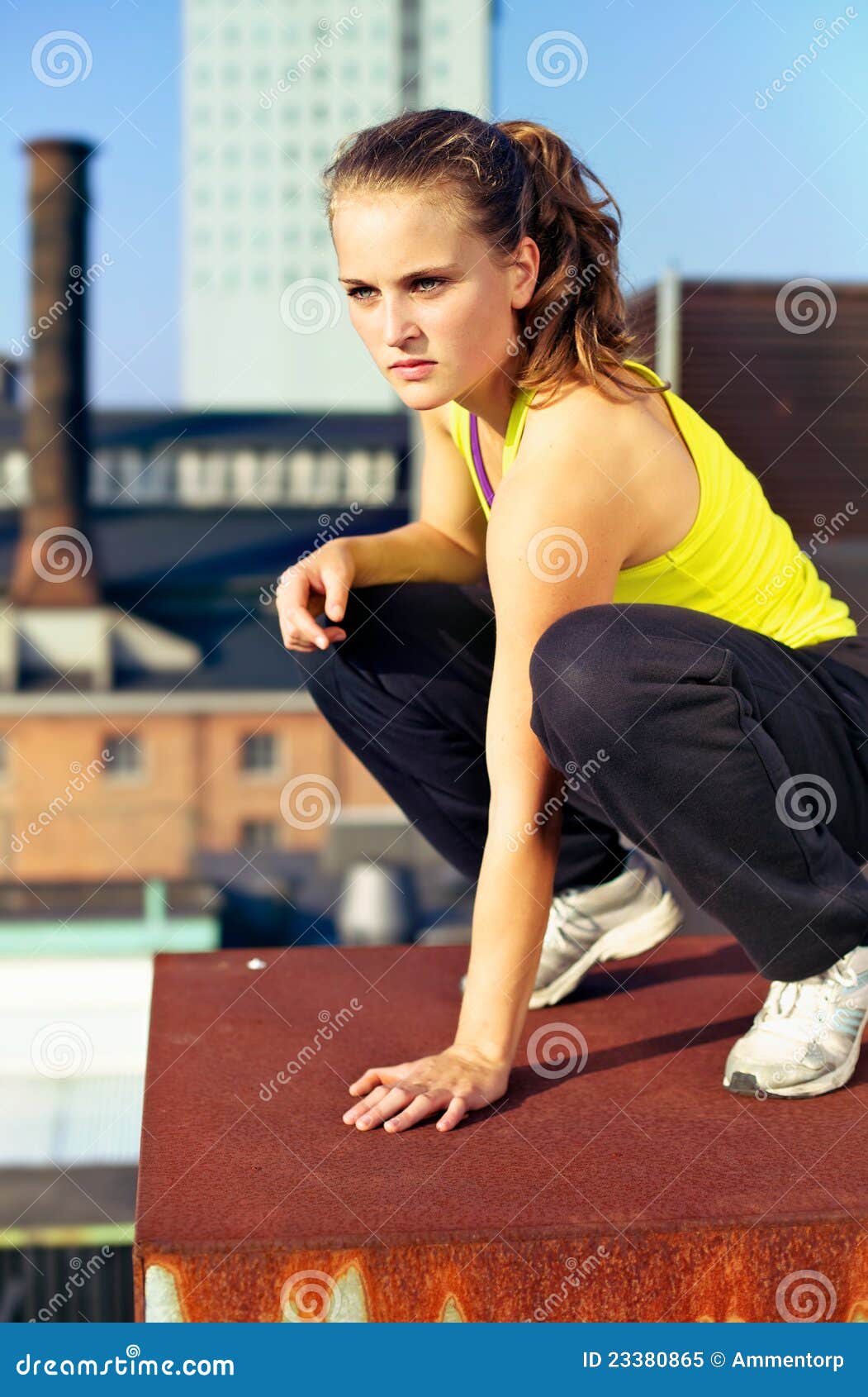 Traceur Practising Parkour stock image. Image of healthy - 23380865