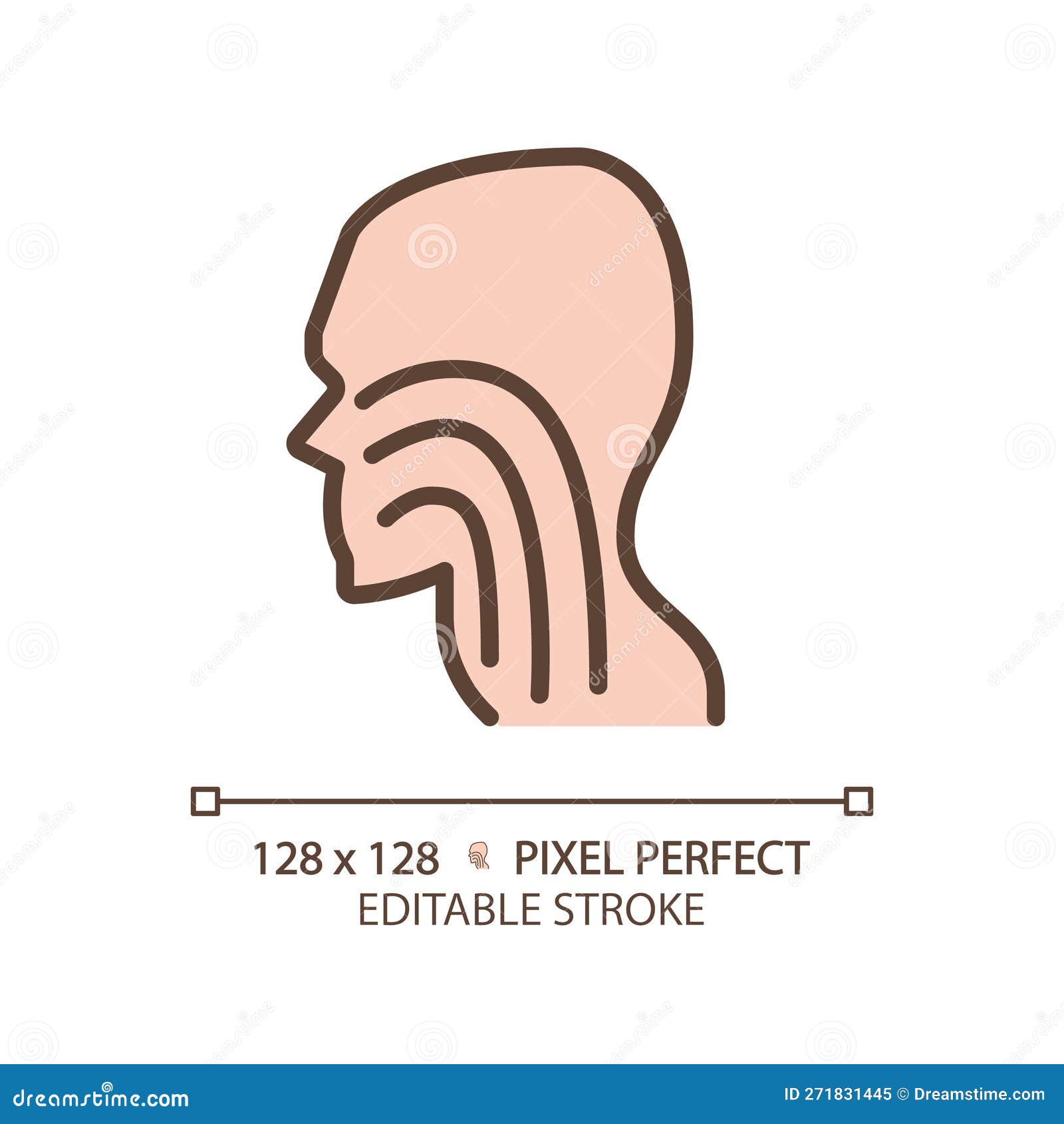 Trachea Pixel Perfect RGB Color Icon Stock Vector - Illustration of ... Trachea Pixel Perfect RGB Color Icon Stock Vector - Illustration of ...