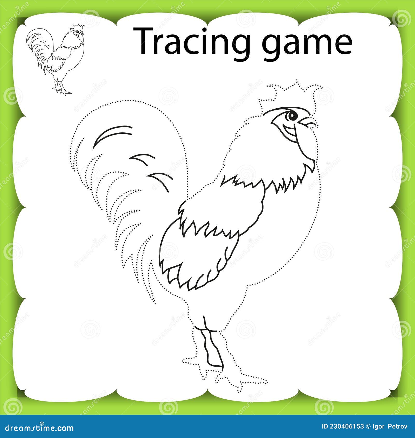 Rooster Coloring Page Stock Illustrations – 748 Rooster Coloring Page ...
