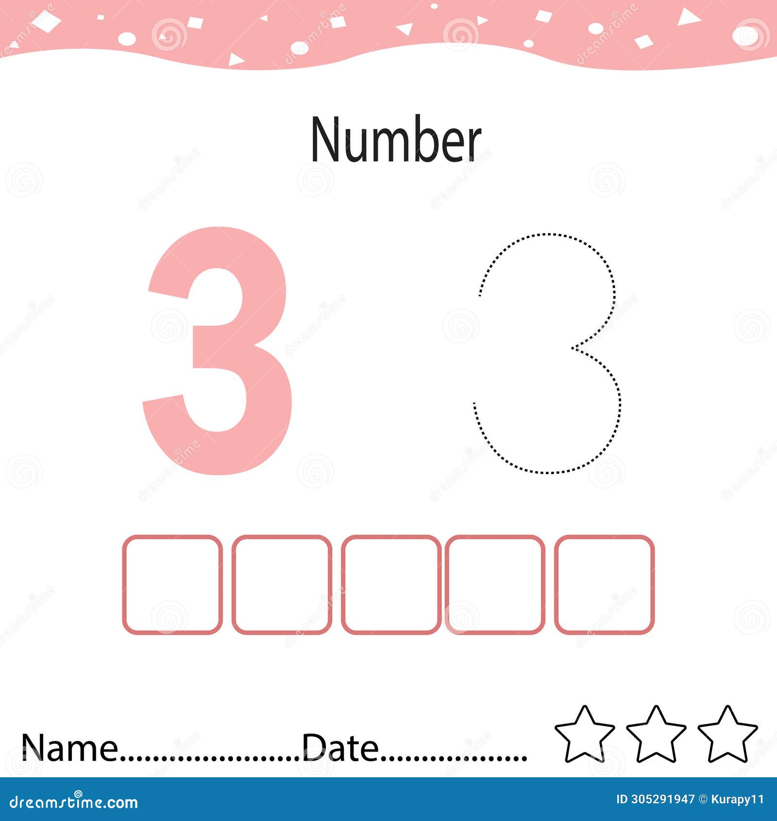 Tracing Worksheet Number 3 and Write Words. Worksheet that is Suitable ...