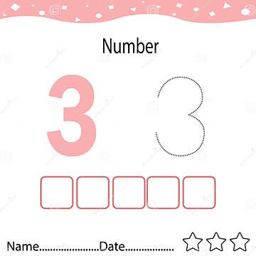 Tracing Worksheet Number 3 and Write Words. Worksheet that is Suitable ...