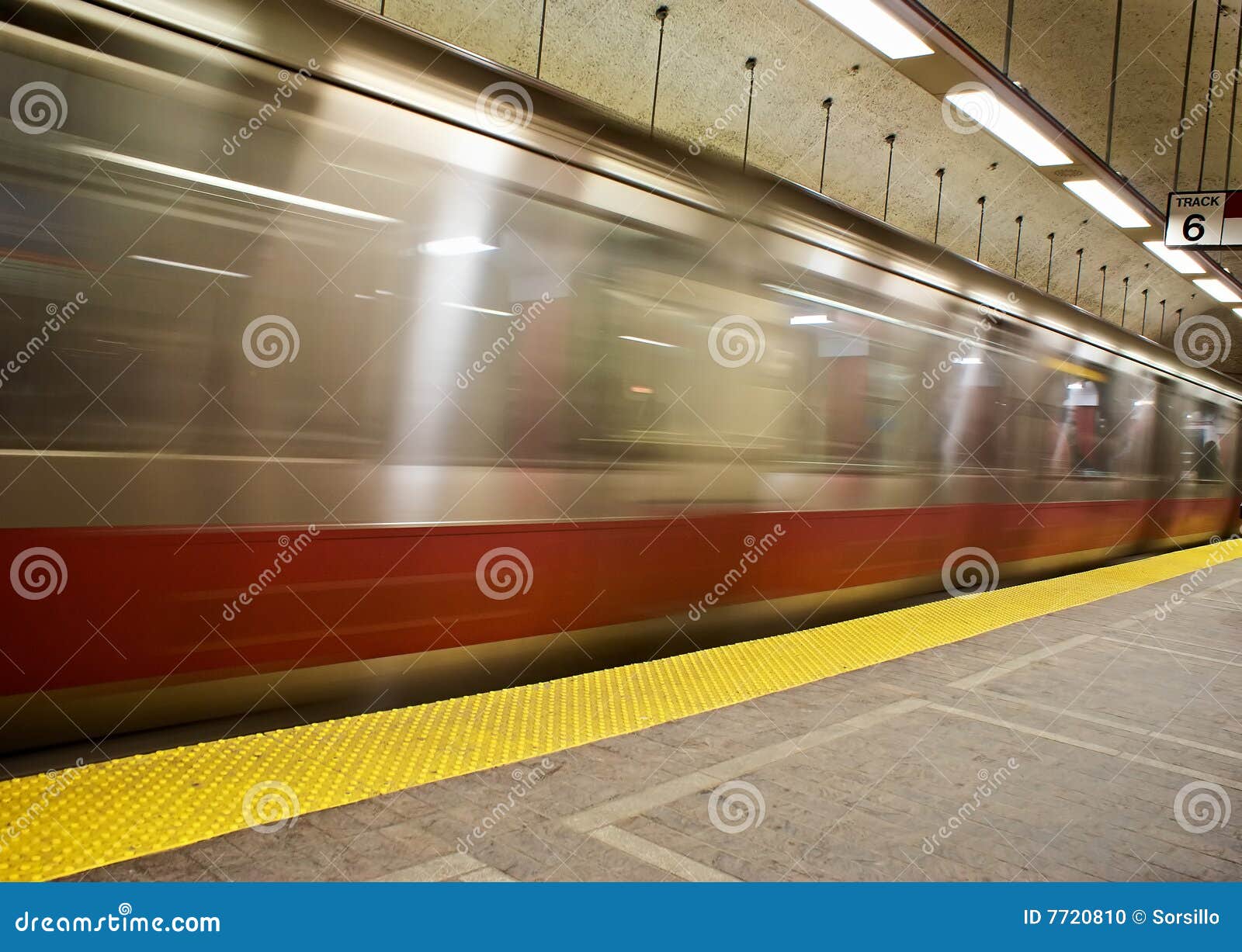 Track 6 stock photo. Image of underground, train, blur - 7720810