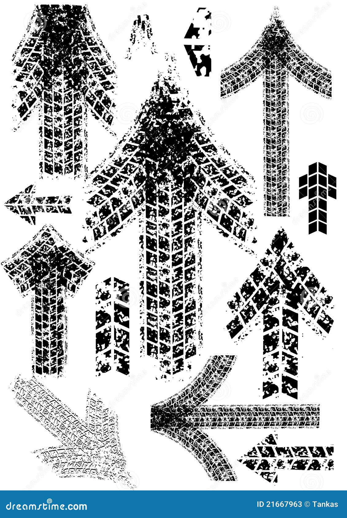 Track Arrows Cartoon Vector | CartoonDealer.com #21667963