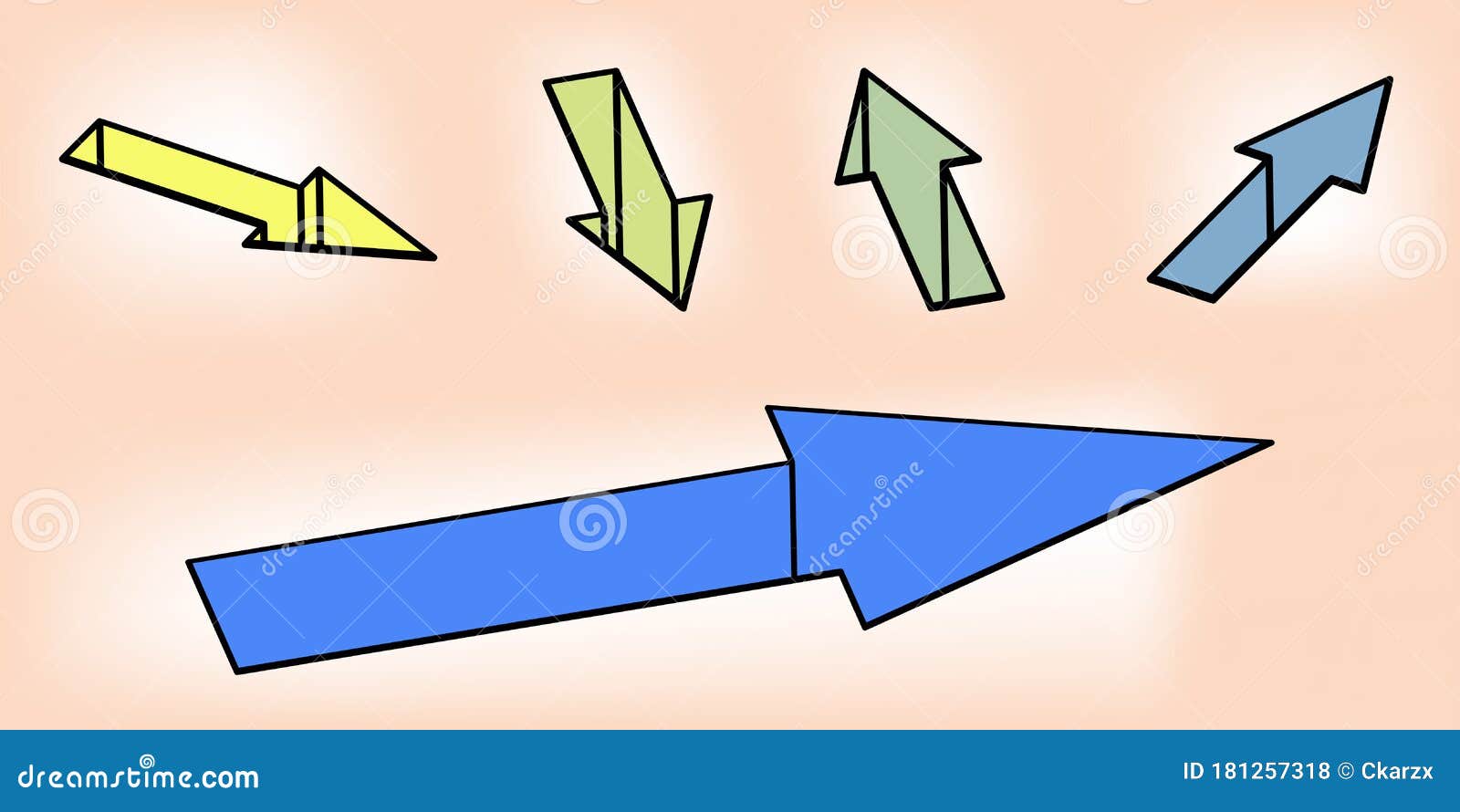 Track of arrows stock vector. Illustration of mesh, sign - 181257318