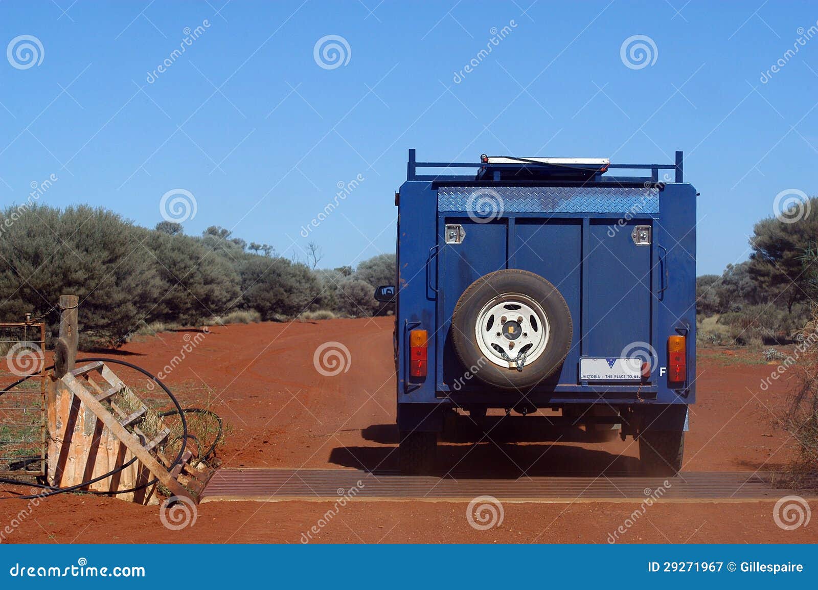 On the Track in the Australian Bush Stock Image - Image of drought ...
