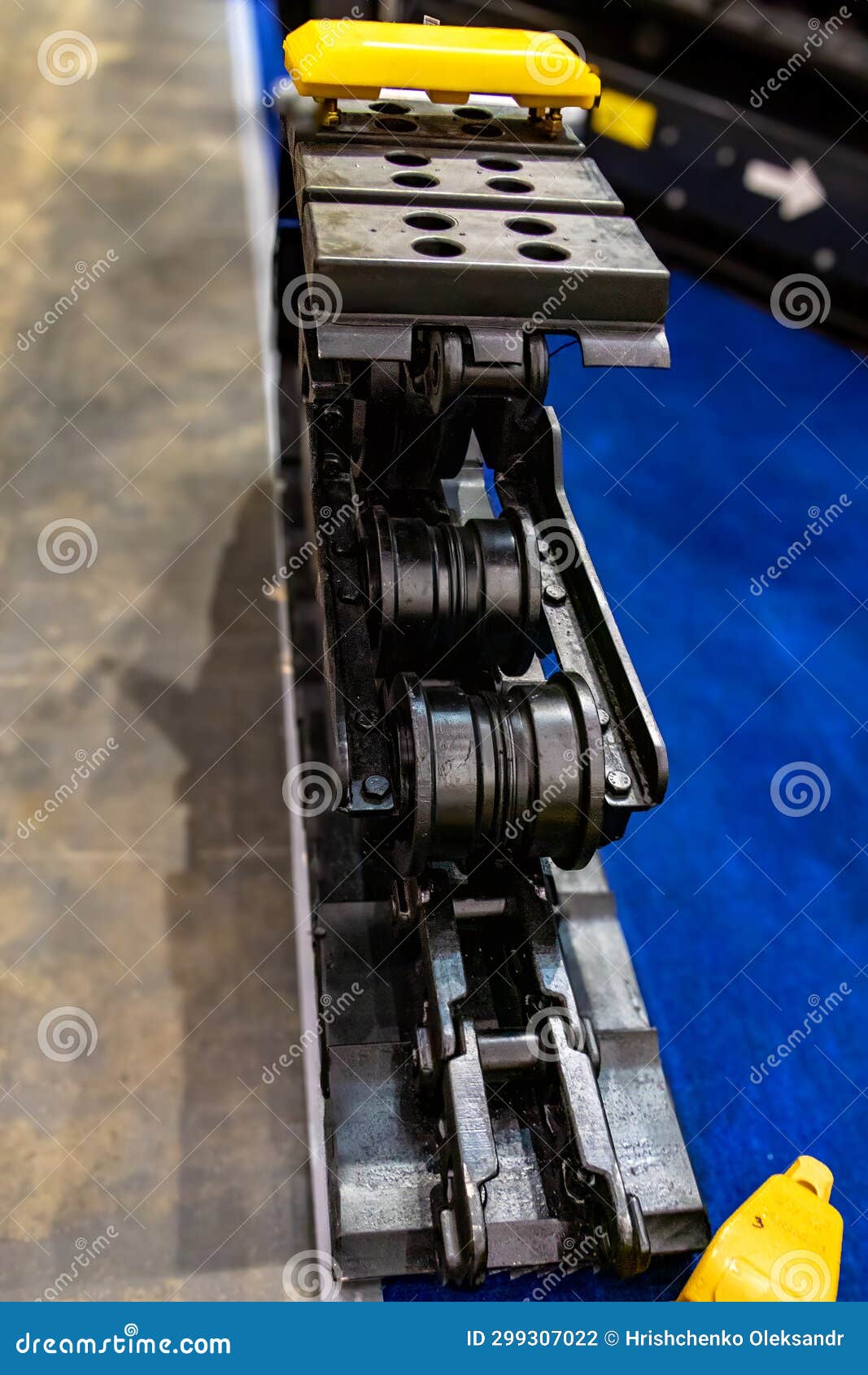 Track Chain, Track from a Mini Excavator Stock Photo - Image of digger ...