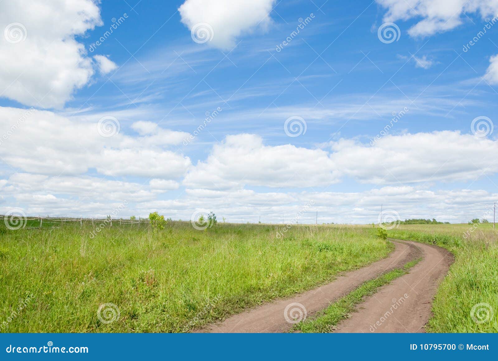 Track through countryside stock photo. Image of nature - 10795700