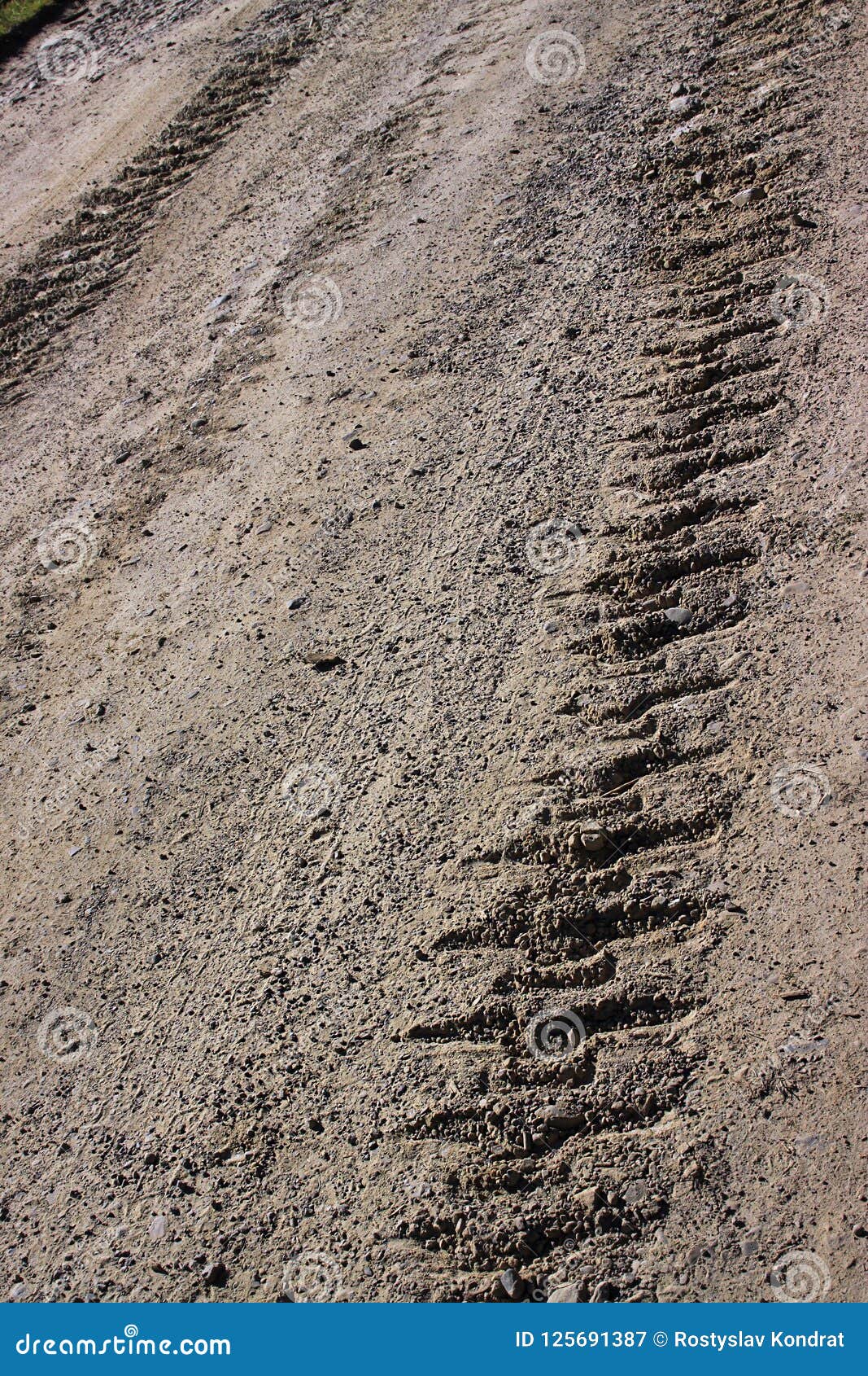 Track of a crawler tractor stock image. Image of beige - 125691387