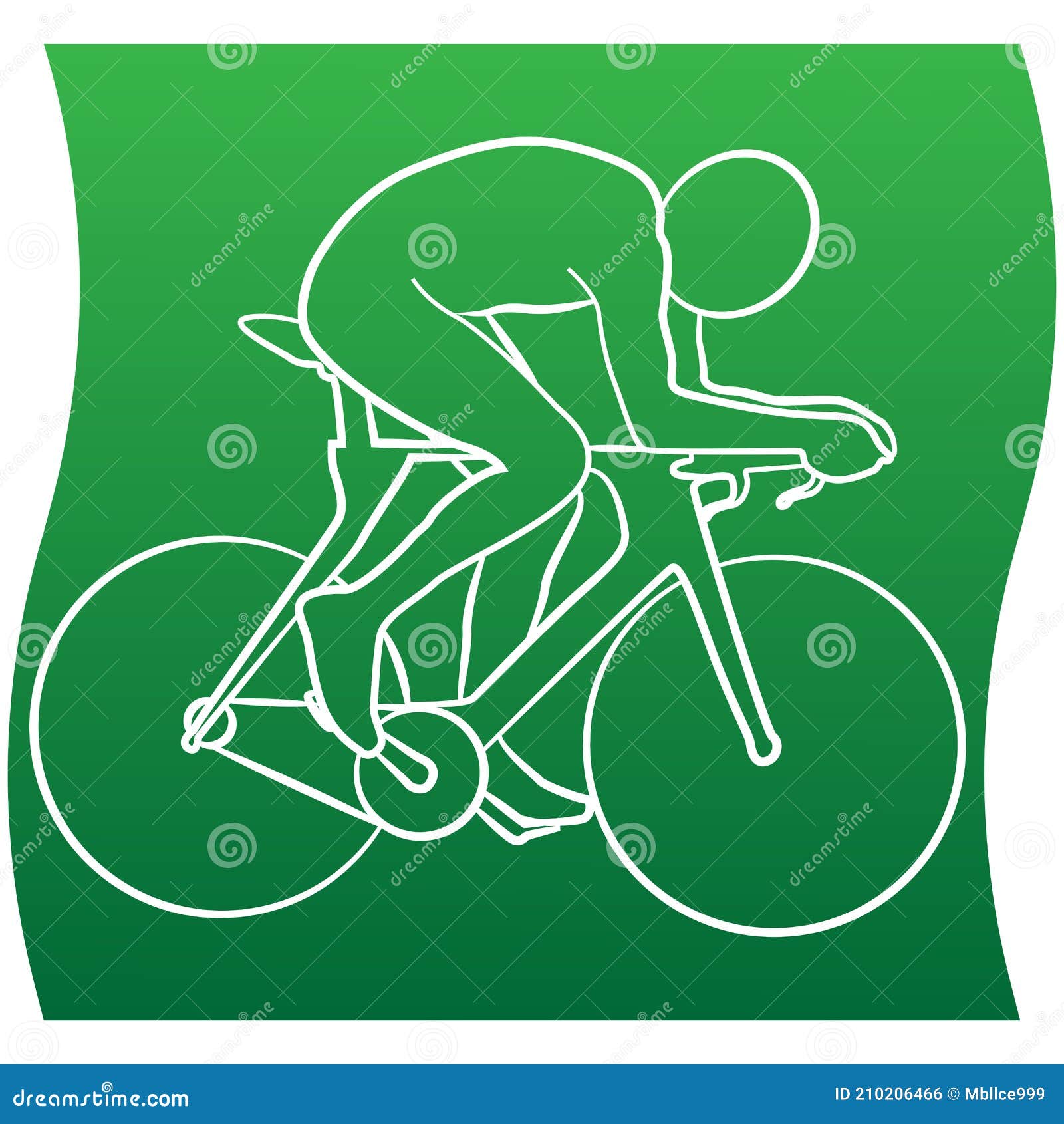 Track Cycle Sport Line Icon of a Set. Bicycle Stock Vector ...