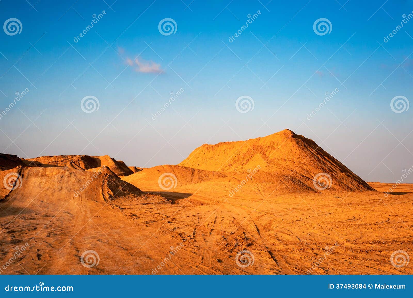 Track in desert stock photo. Image of dirt, hill, track - 37493084