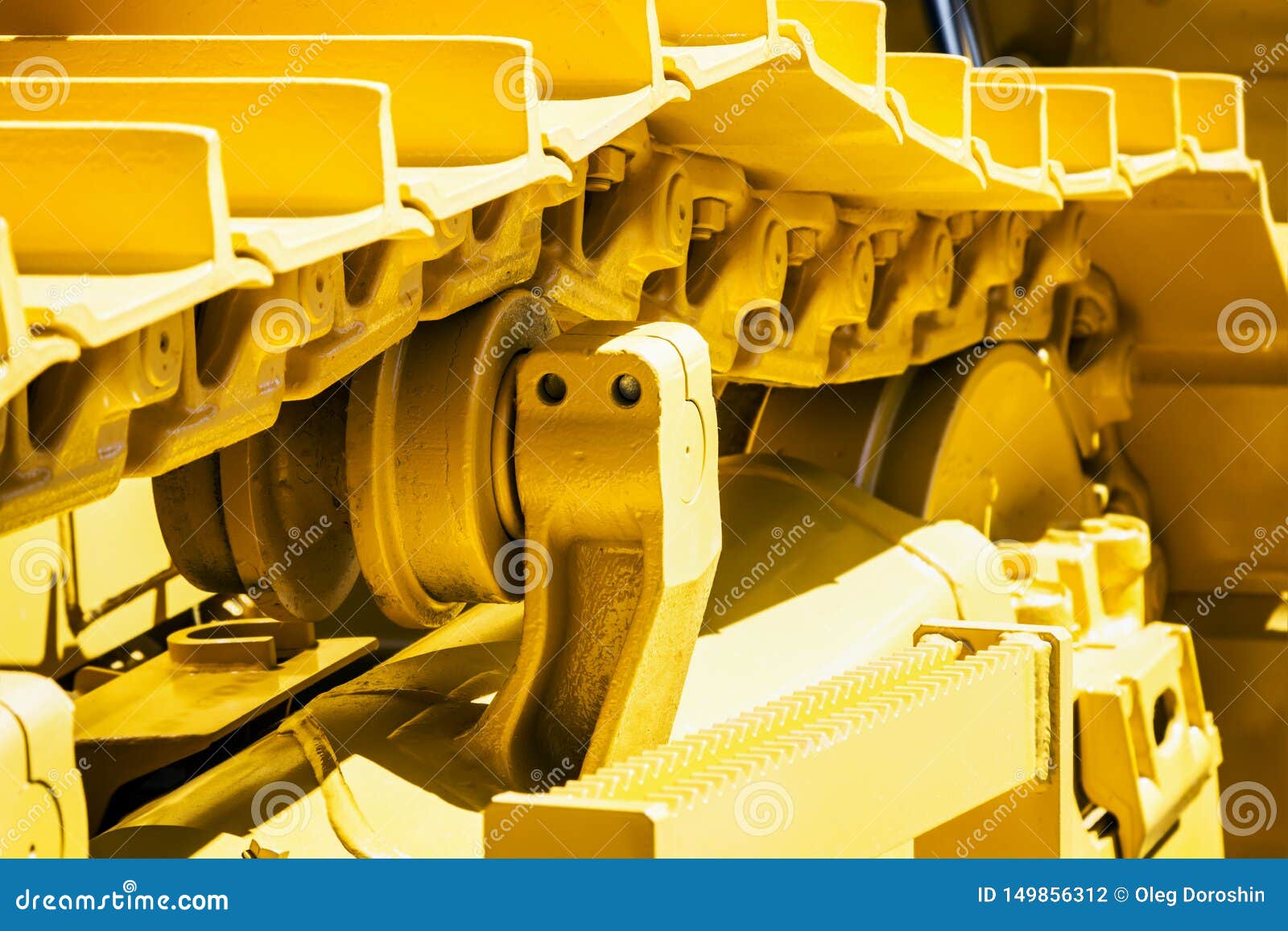 Track Equipment Installed on a Tractor, Excavator Stock Photo - Image ...