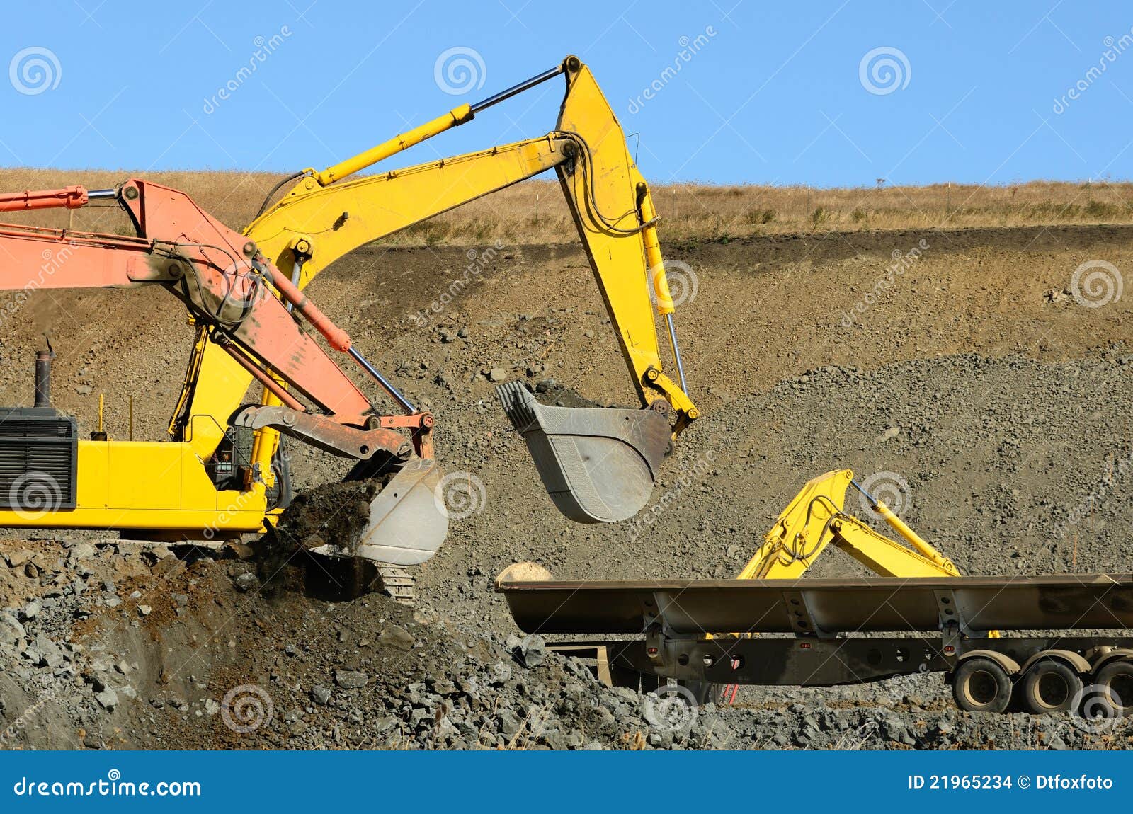 Track Excavator stock photo. Image of site, excavate - 21965234