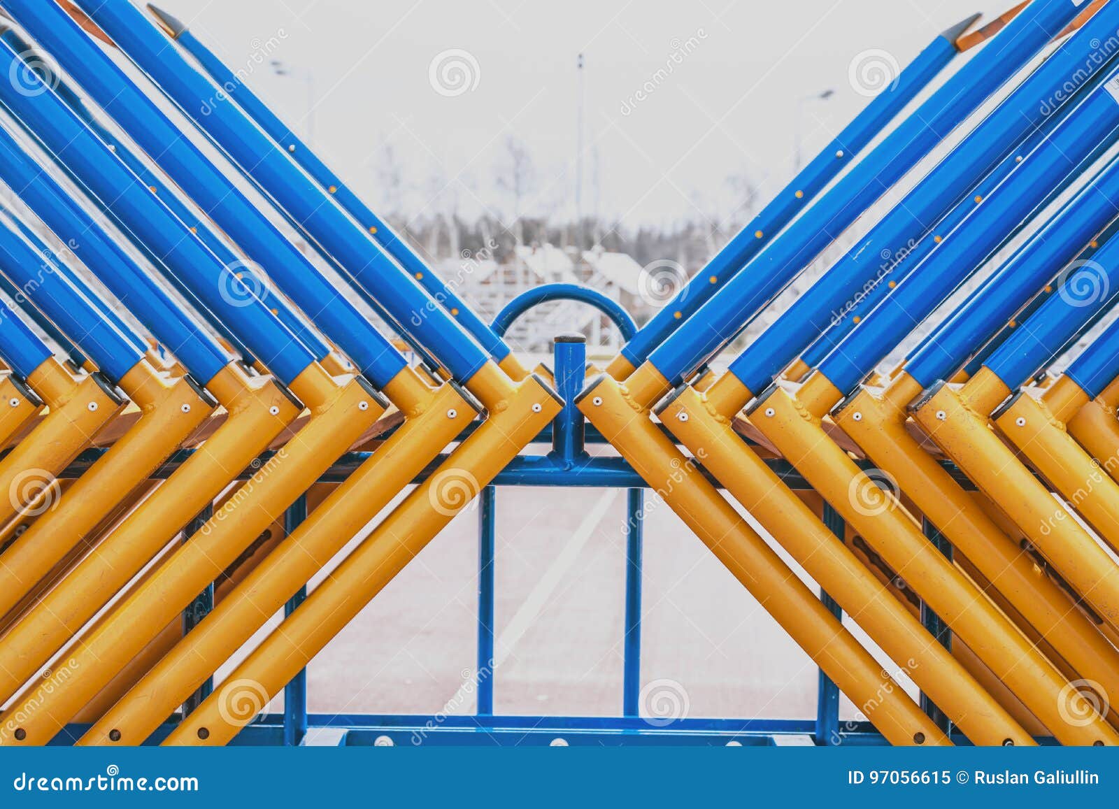 The Track and Field Barriers, Obstacles. Abstract Representation of the ...