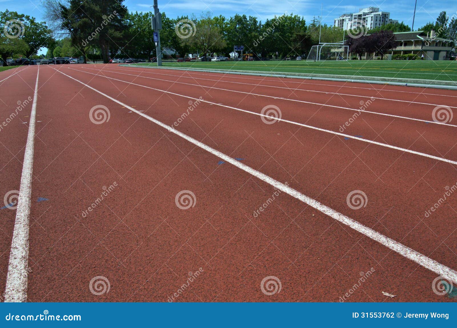 Track and Field in the City Stock Photo - Image of running, park: 31553762