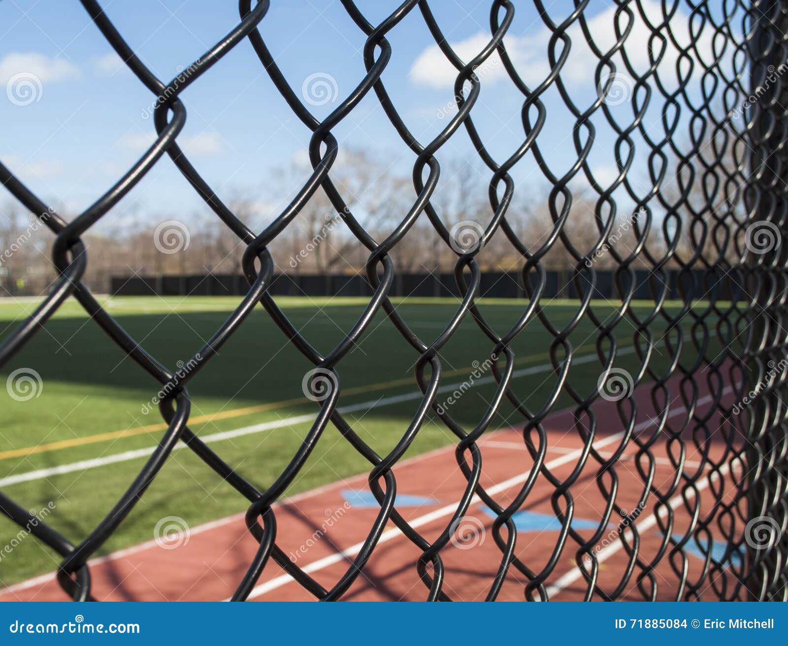 Track and Field Fence stock photo. Image of sports, track - 71885084