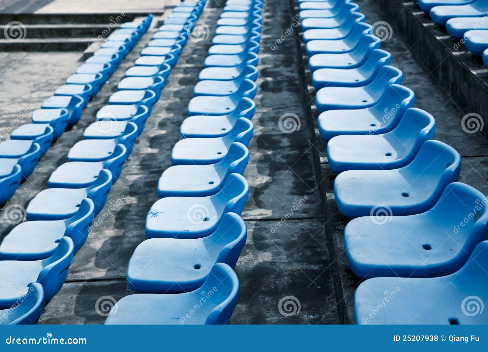 Track field rubber seats stock photo. Image of concrete - 25207938