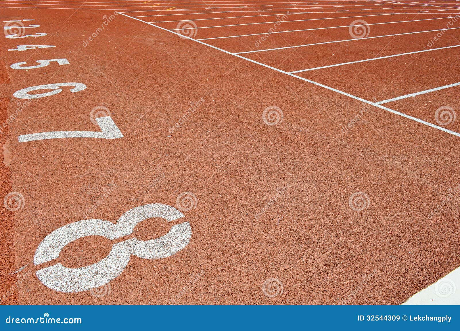 Track and Field Training Lanes Stock Image - Image of field, track ...