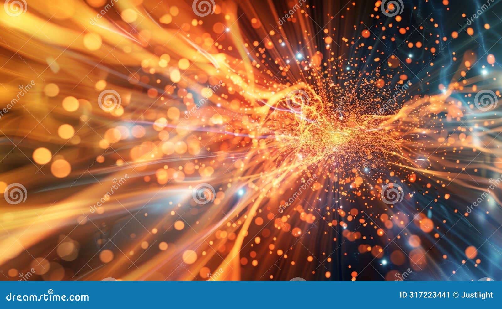 The Track is a Flurry of Movement As the Subatomic Particles Zoom Past ...