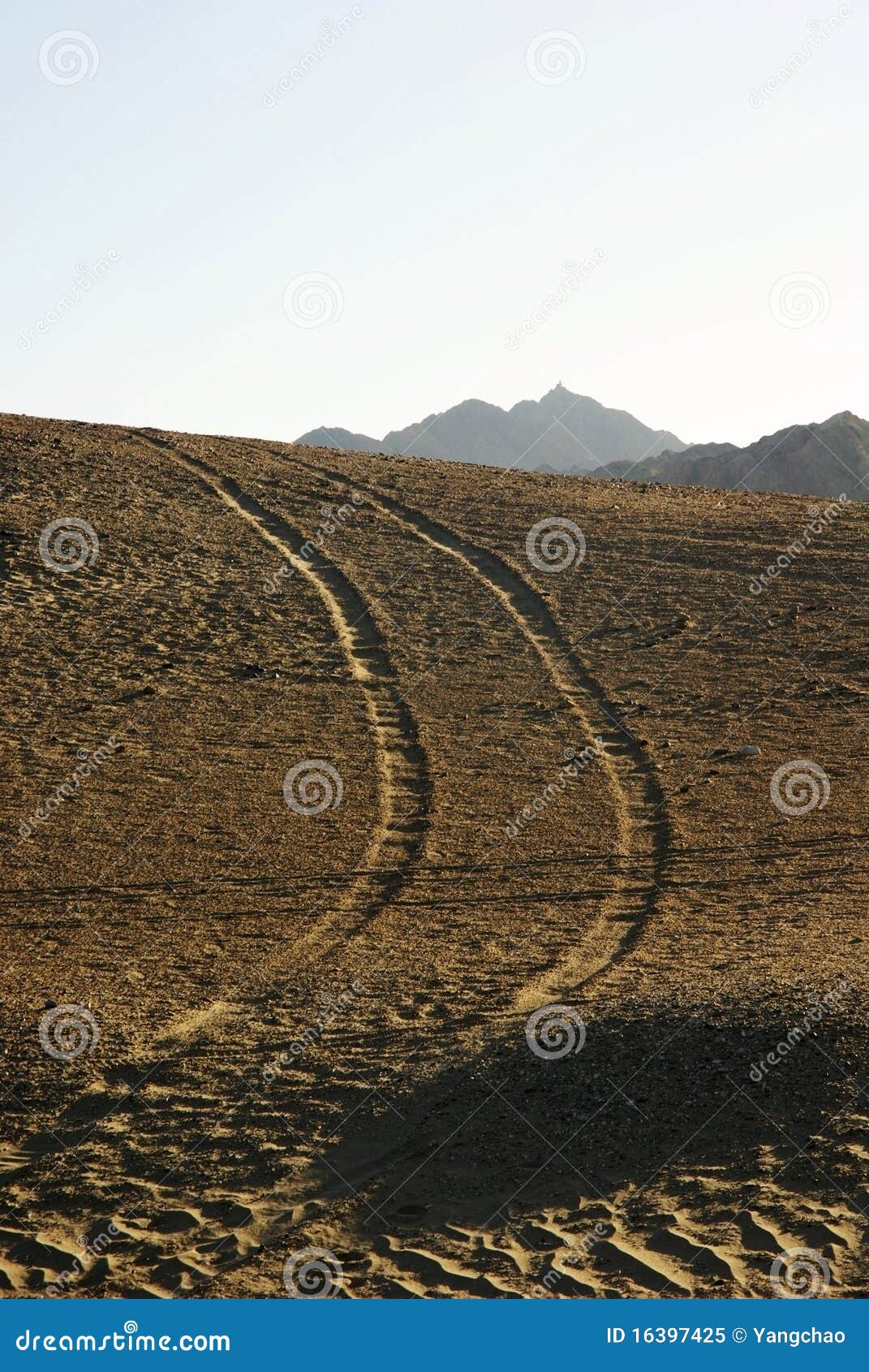 Track In The Desert Sands. Great Sands View Stock Image | CartoonDealer ...