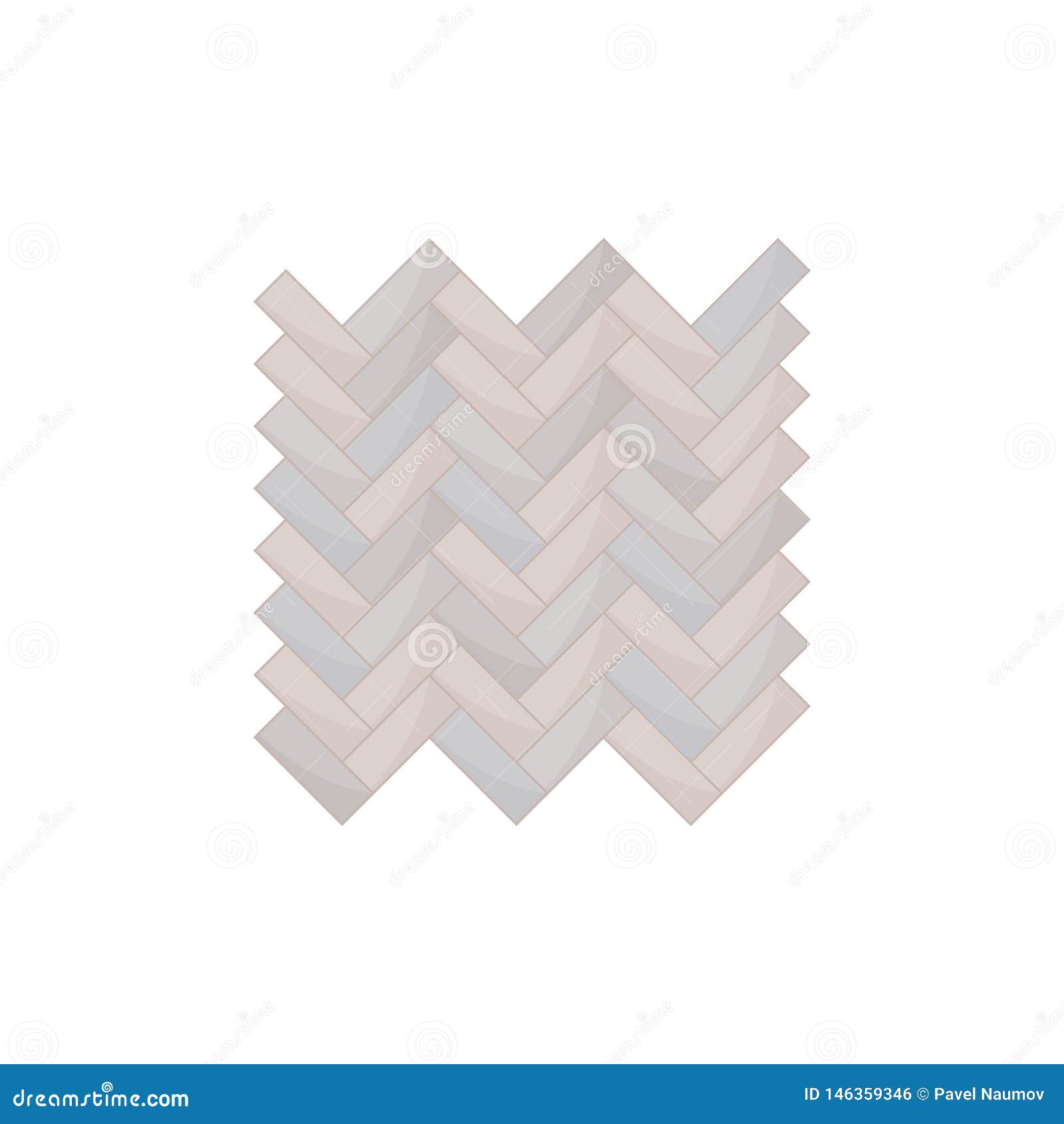 Track from the Gray Rectangular Tiles. View from Above. Vector ...