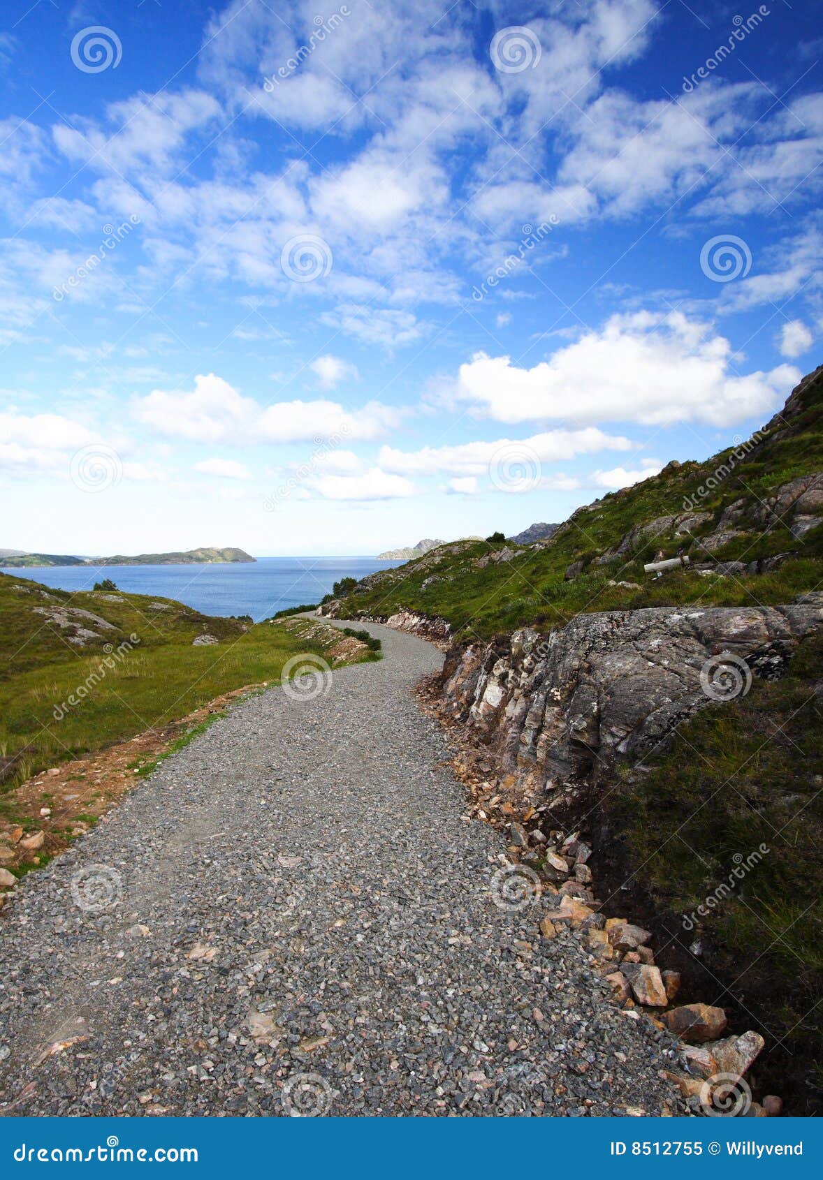 Track in the highlands stock image. Image of trail, natural - 8512755