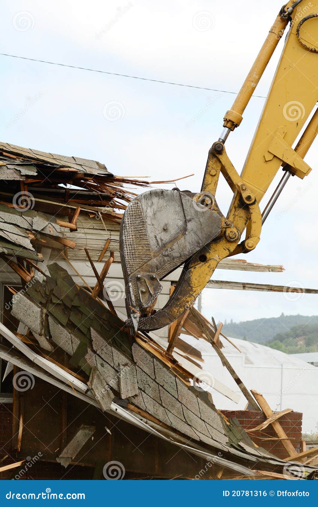 Track Hoe stock photo. Image of backhoe, development - 20781316