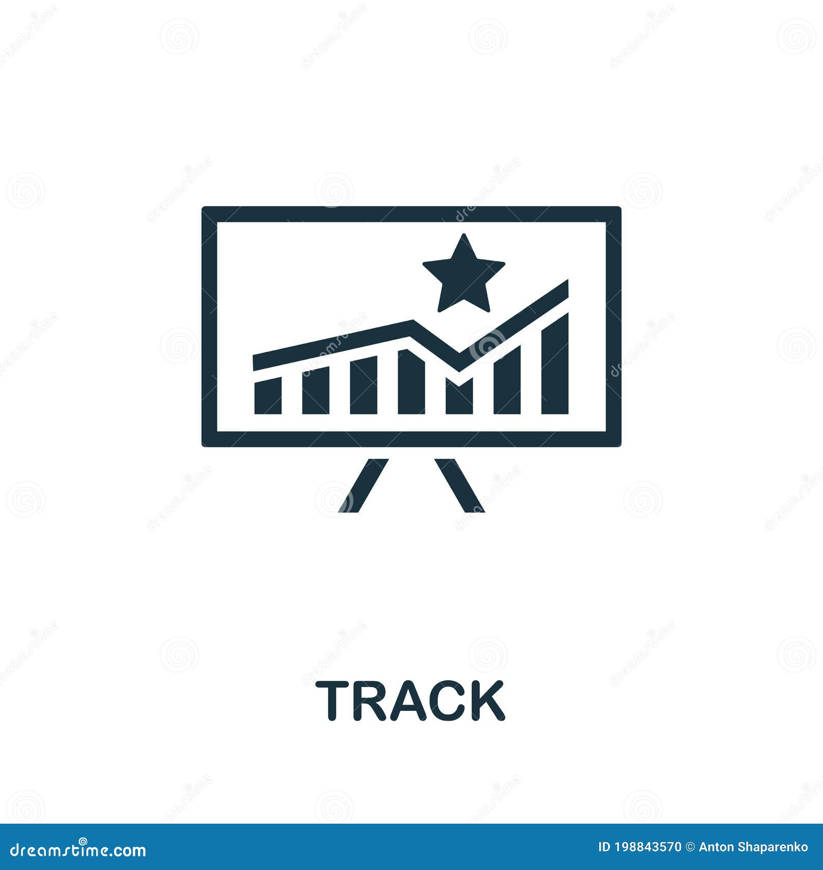 Track Icon. Simple Element from Loyalty Program Collection. Filled ...